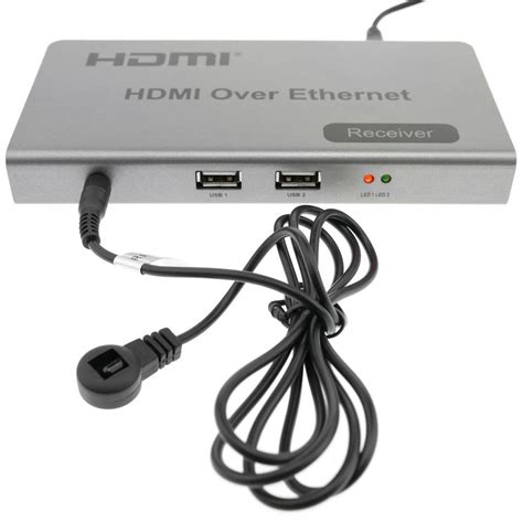 KVM Extender USB IR HDMI Over Ethernet Up To M Receiver Cablematic