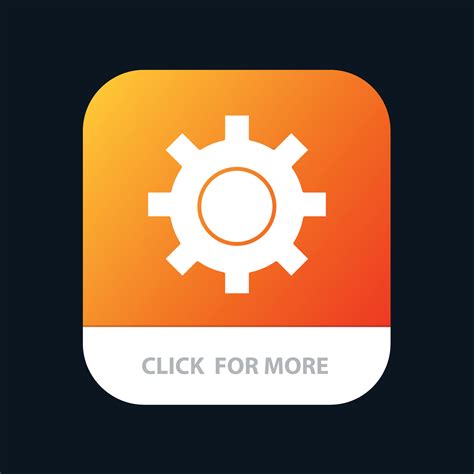Setting Gear Interface User Mobile App Button Android And Ios Glyph