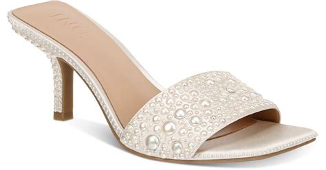 Inc International Concepts Galle Slide Dress Sandals Created For Macys In White Lyst