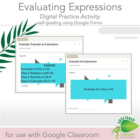 Evaluating Expressions Digital Practice Activity For Google Classroom By Teach Simple