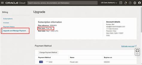 Oci Upgrade Free Tier Account To Pay As You Go K21 Academy