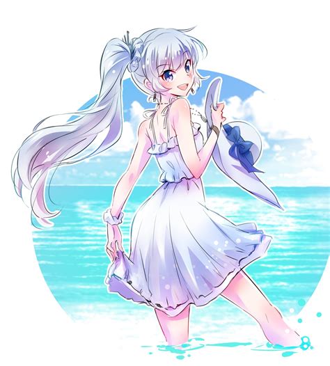 Iesupa Rwby Weiss Schnee Dress Skirt Lift Summer Dress Wet Yande Re