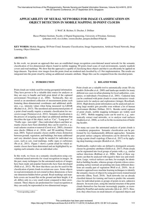 Pdf Applicability Of Neural Networks For Image Classification On