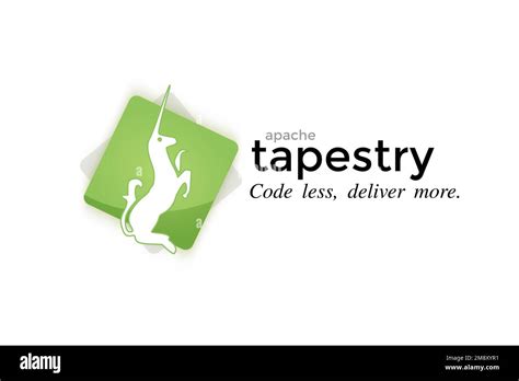 Apache Tapestry Logo White Background Stock Photo Alamy