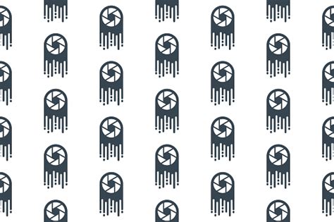 전문 사진 카메라 원활한 패턴 디자인 벡터 패턴 템플릿입니다 화려한 카메라 멀티미디어 조리개 이미지 샷의 현대 현대 상징의 반복 기하학적 패턴 그림 빠른 사진 서비스