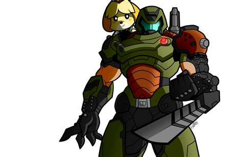 Doomslayer And Isabelle By Fred1032 On Deviantart