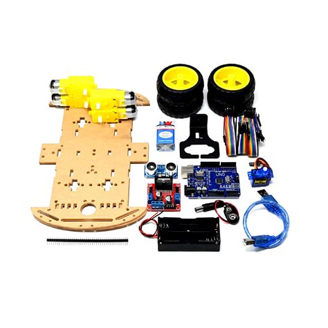 Pro Range Obstacle Avoiding Robot Using Arduino Uno Kit Arrowtechcart