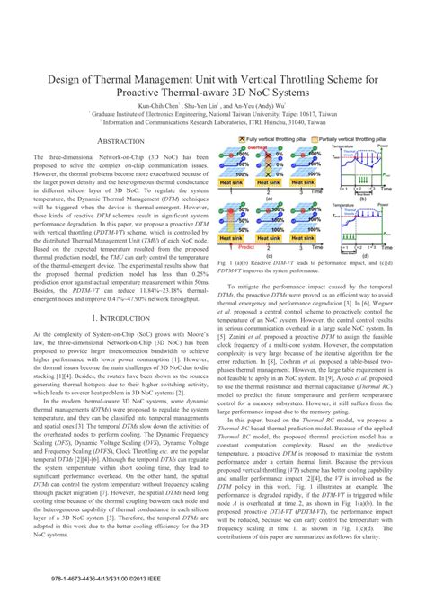 Pdf Design Of Thermal Management Unit With Vertical Throttling Scheme For Proactive Thermal