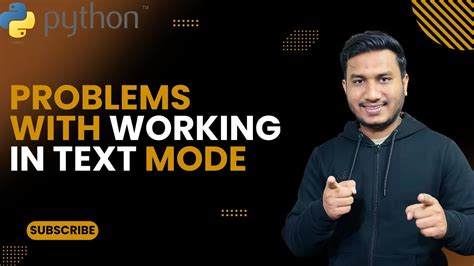 Problems With Working In Text Mode The Complete Python Course Basic