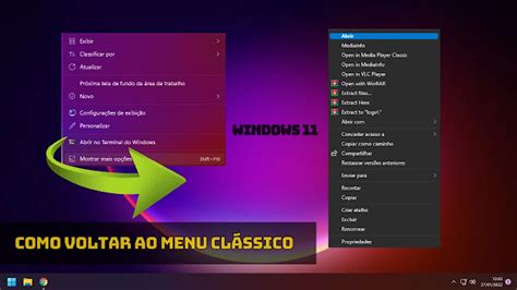 Como Usar O Menu Clássico Do Botão Direito Do Mouse No Windows 11