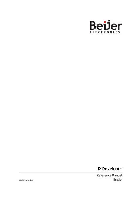 PDF IX Developer Beijer Electronics DOKUMEN TIPS