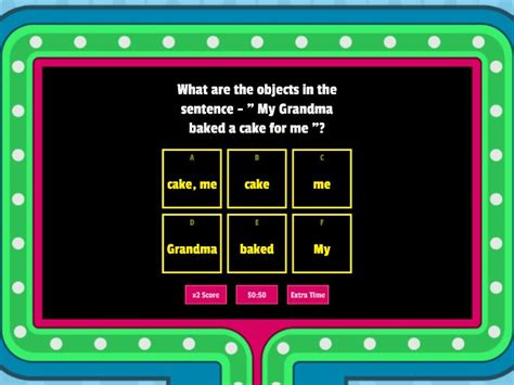 Transitive And Intransitive Verbs Quiz Gameshow Quiz
