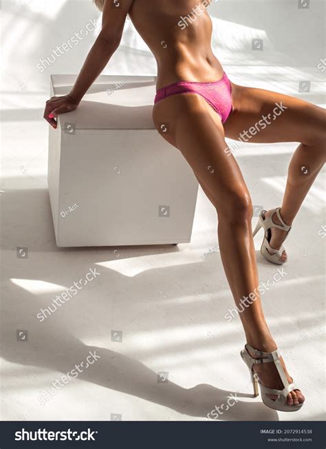 12 Fit Beautiful Girl Showing Off Her Sexy Naked Body Royalty Free