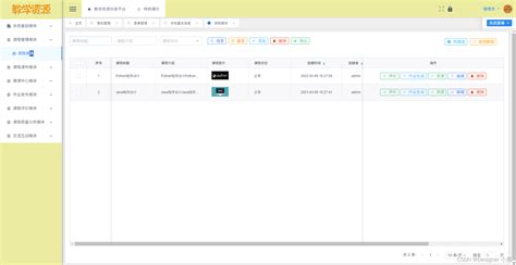 教学资源共享平台 毕业设计 Javavuespringbootmysql Csdn博客