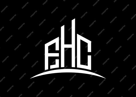 Premium Vector Letter Fhc Building Vector Monogram Logo Design Template Building Shape Fhc Logo