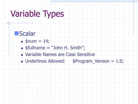 Introduction To Perl Ppt