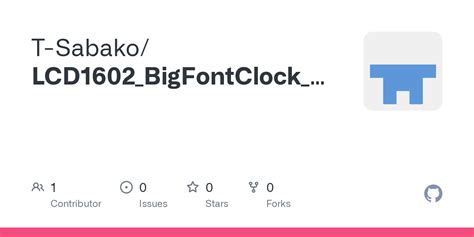 Github T Sabakolcd1602bigfontclocki2cesp8266