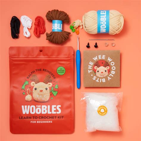 Ralph The Reindeer The Woobles Beginner Crochet Kit By The Woobles
