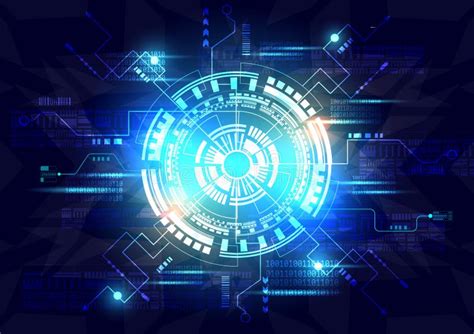 Abstract Digital Technology Cyber Operating System Background Design Stock Illustration