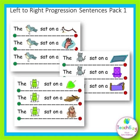 Left To Right Progression Pre Reading Skill Bundle By Teachezy Tpt