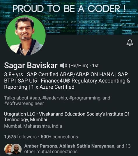 sagar baviskar on linkedin sapcommunity sapabap sapbtp sapfi