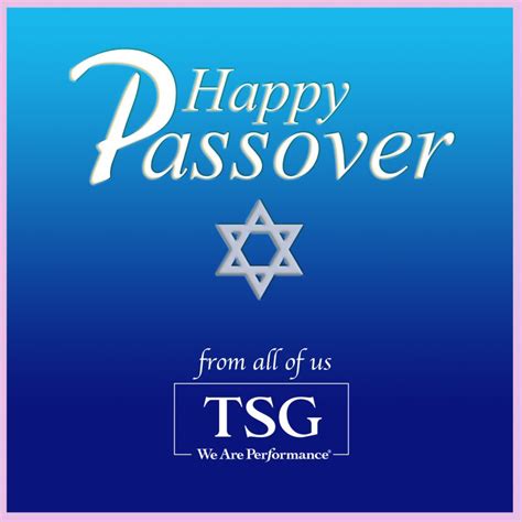 Happy Passover Tsg
