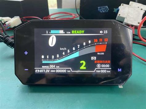 Tft Speedometer Dashboard Display 48v 60v 72v 96v 108v With One Lin And