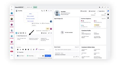 ‎leverage Smart Responses In Agent Console And Care Console Sprinklr