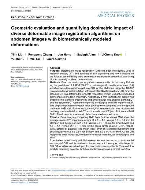 pdf geometric evaluation and quantifying dosimetric impact of diverse