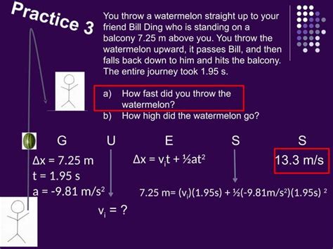 Free Fall Powerpoint Presentation Problems And Formulas Ppt