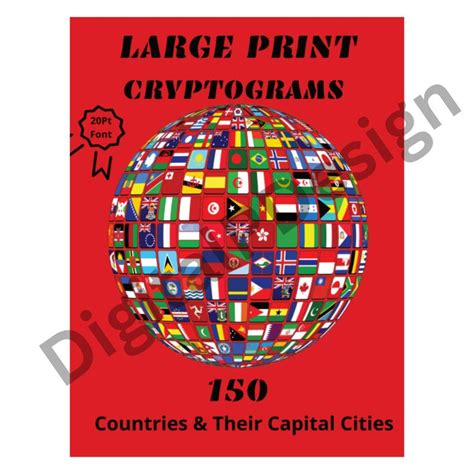 Large Print Cryptograms For Adults Seniors Fun Puzzles With Solutions