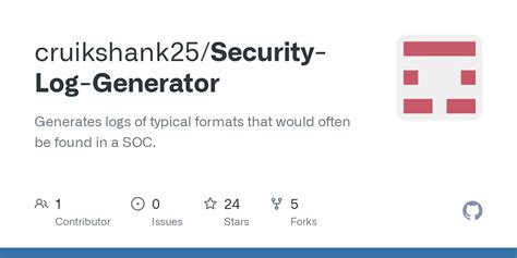 Github Cruikshank25security Log Generator Generates Logs Of Typical