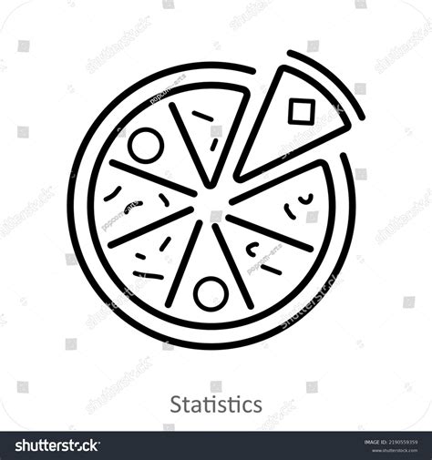 Statistics Analytics Icon Concept Stock Vector Royalty Free