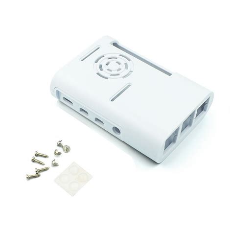Raspberry Pi 4B ABS Round Casing With Camera And GPIO Access White WizZon