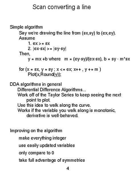 Cs 426 Lecture 5 Scan Conversion