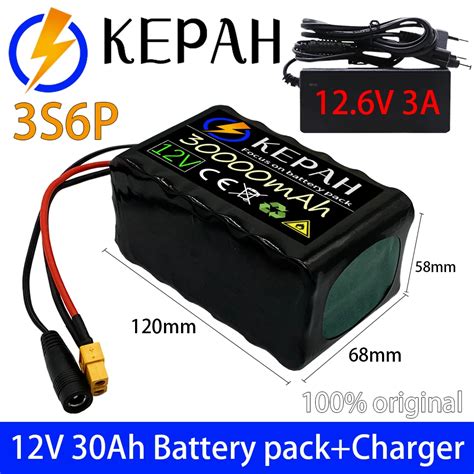 KEPAH Литиевая батарея 12В 30Ач 18650 3S6P для распылителей | AliExpress