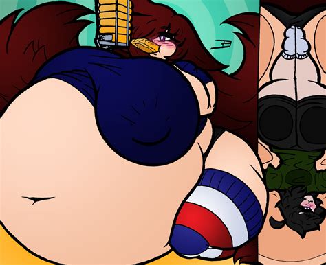 rule 34 big breasts bigger female breasts chounyuu eating feedee feederism feeding feeding