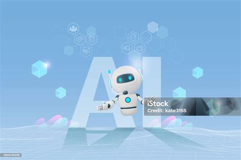 사이버 공간 배경에서 Ai 채팅 로봇 Ai 로봇 공학 및 챗봇 기술은 사람들의 라이프스타일과 전 세계 트렌드에 영향을 미칩니다 3d 벡터 챗봇에 대한 스톡 벡터 아트 및