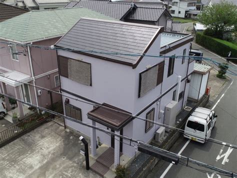 豊川市小田渕町 ラベンダー色の外壁に素敵にリフレッシュ 豊川市、豊橋市の外壁塗装と屋根塗装なら地域密着69年の吉田塗装店