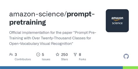 Github Amazon Scienceprompt Pretraining Official Implementation For The Paper Prompt Pre