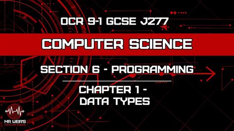 Programming Chapter 1 Data Types Youtube
