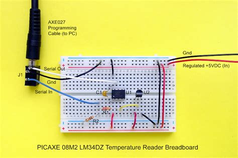 Use A Picaxe Microcontroller To Read And Display Temperature Projects