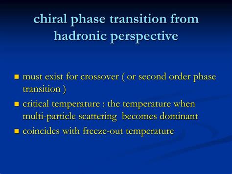 Ppt Chiral Phase Transition And Chemical Freeze Out Powerpoint