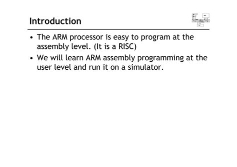 arm architecture instruction set ppt