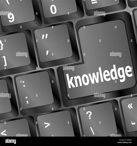 Keyboard With Key Knowledge Computer Input Of Symbols Stock Photo Alamy