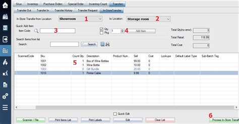 transferring inventory between in store locations woopos support