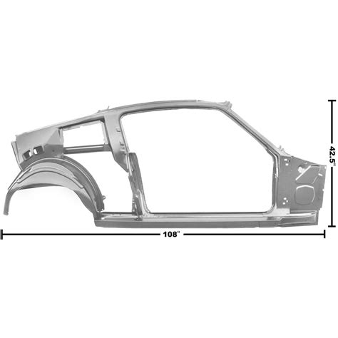 1967 68 Ford Mustang Quarterdoor Frame Asmbly Pass Side Fastback