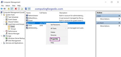 Adding A Local User Account To Windows Server 2019 Computingforgeeks
