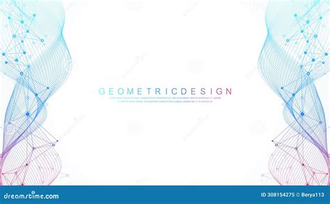 Abstract Tech Network Connection Dots Digital Technology And Big Data Analysis Background Stock