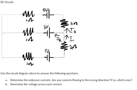 Solved DC Circuits Use The Circuit Diagram Above To Answer Chegg Com